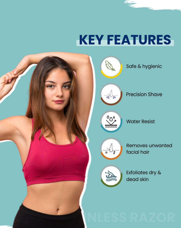 Underarm Razor For Women Remove Unwanted Hair Softly– GynoCup
